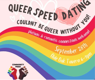 “Couldn’t Be Queer Without you! Queer Speed Dating,” hosted by Columbus Community Pride ...